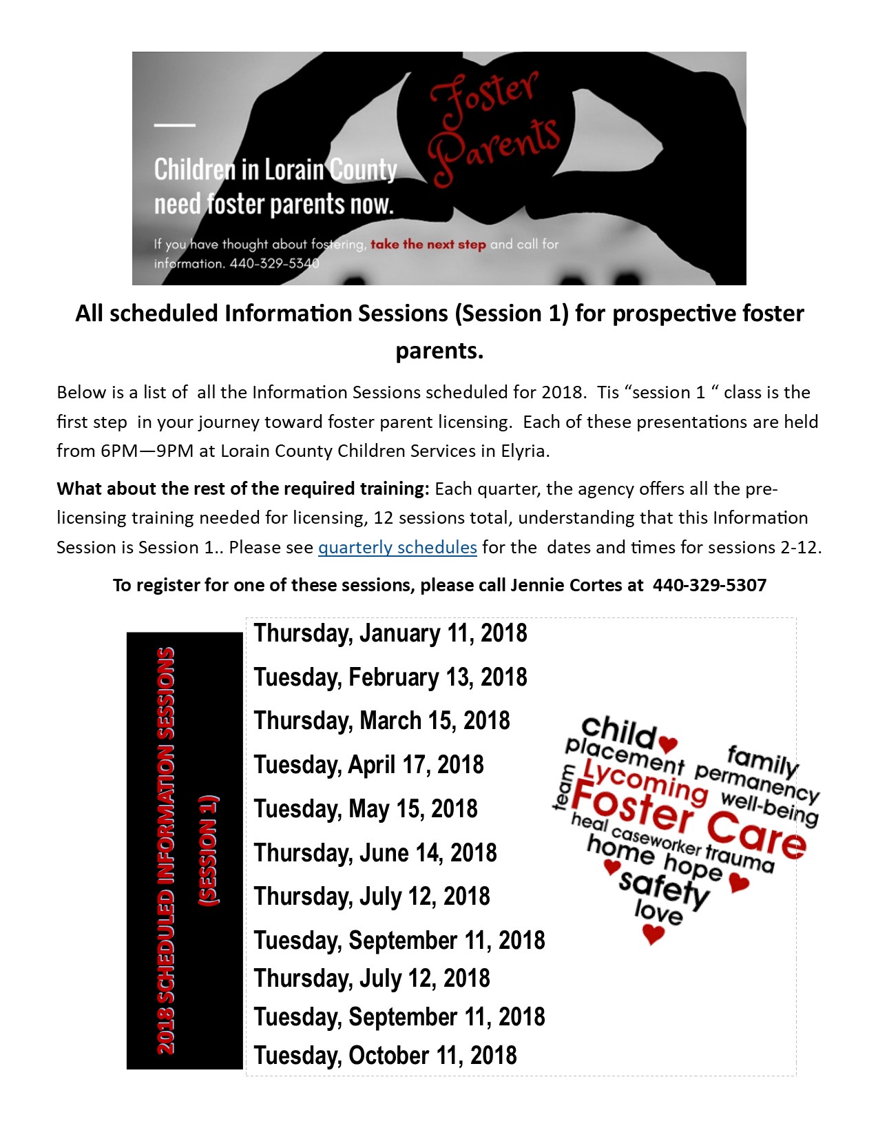 WE NEED FOSTER PARENTS!