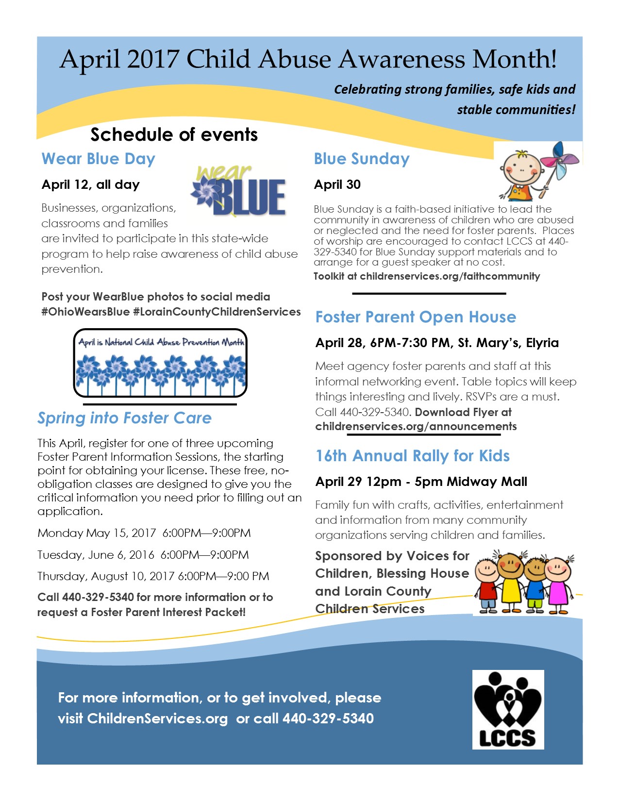 Wear Blue and Support Child Abuse Prevention